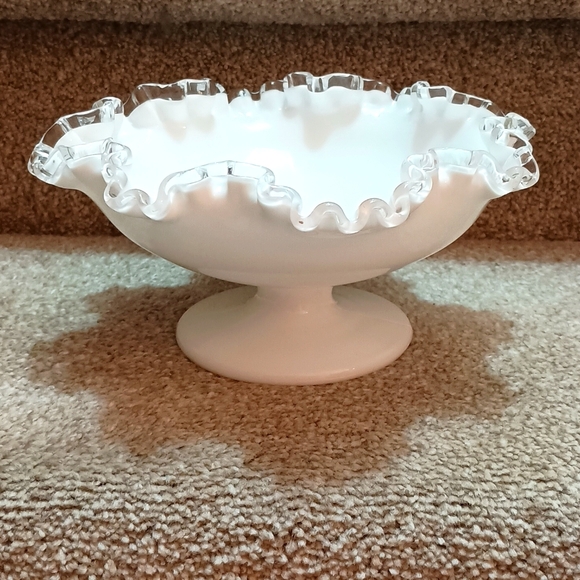 Fenton | Dining | Fenton Milk Glass Compote Dish | Poshmark